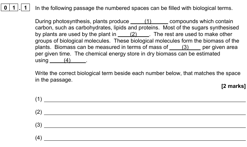 AQA A-Level Biology 2022 Paper 2 - Access Tuition